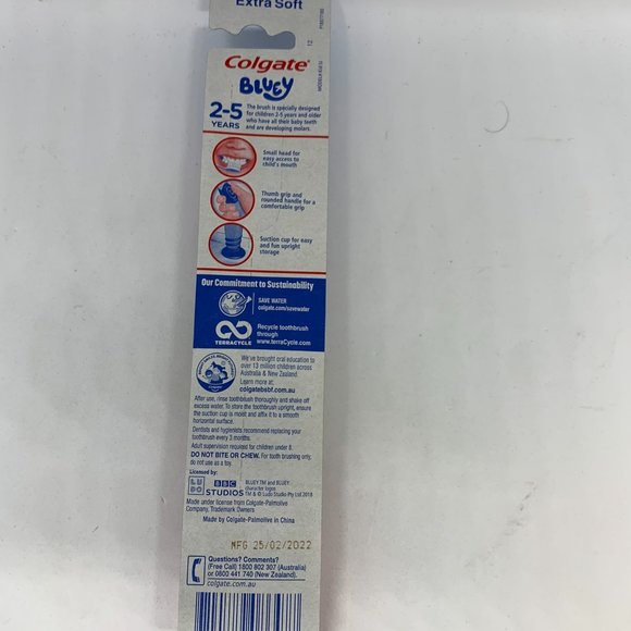 Colgate | Bath, Skin & Hair | Yellow Colgate Bluey Kids Toothbrush For ...